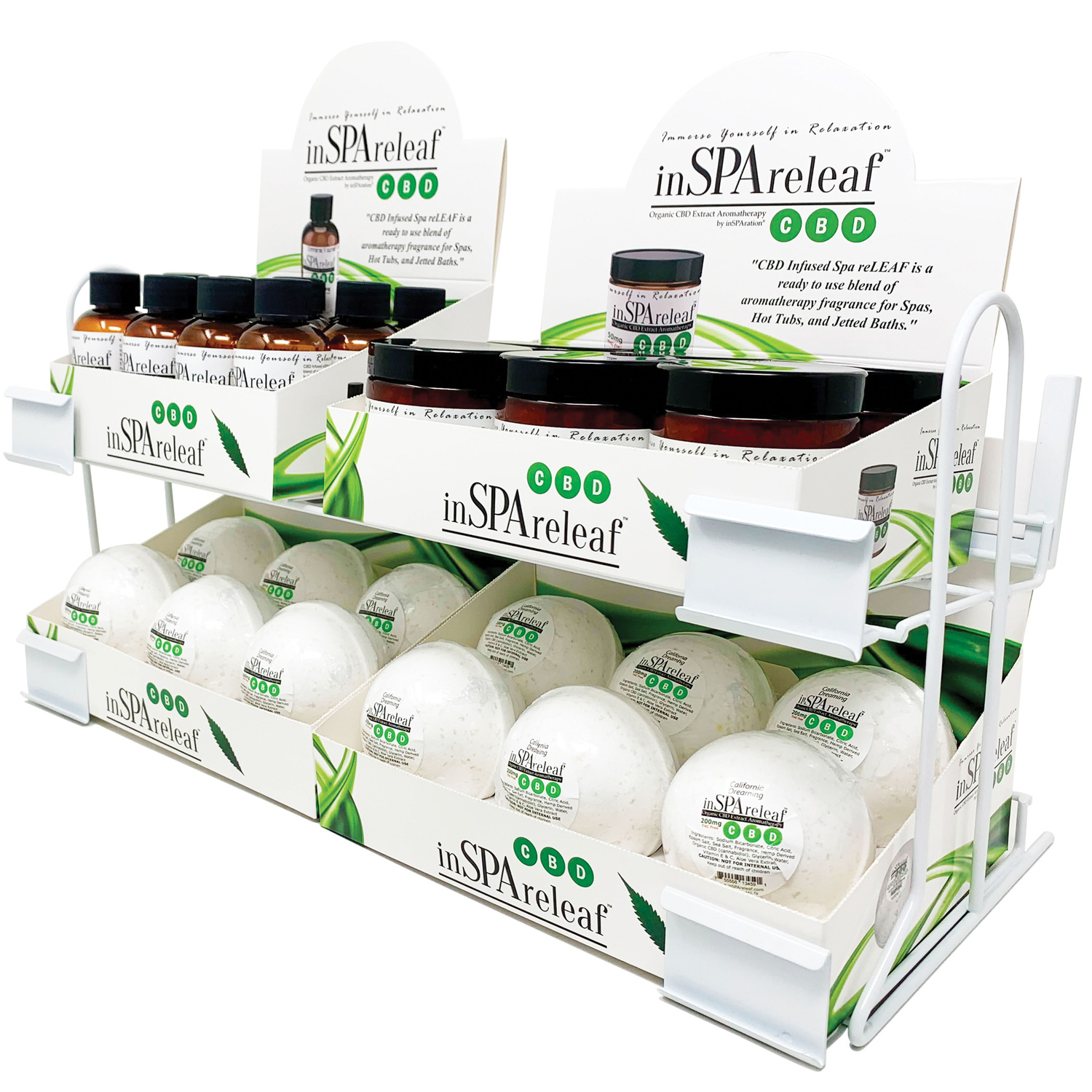 inSPAreleaf Organic CBD Counter Display Kit – inSPAration.com