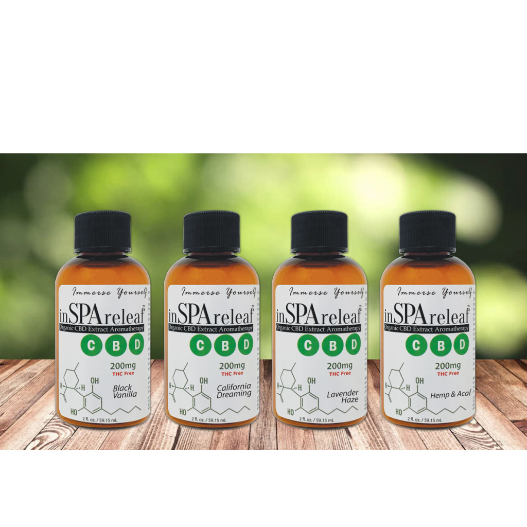 inSPAreleaf CBD Aromatherapy – 2oz Liquid 200mg (12pk) – inSPAration.com
